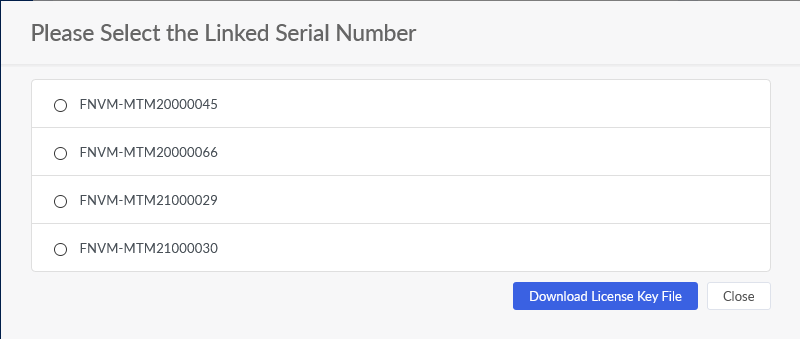 Generate and Download Perpetual Endpoint License Key | FortiNAC-F 7.6.0 | Fortinet Document Library